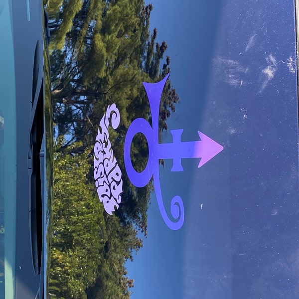Prince Symbol Bumper and Glass Vinyl Decal - Etsy UK