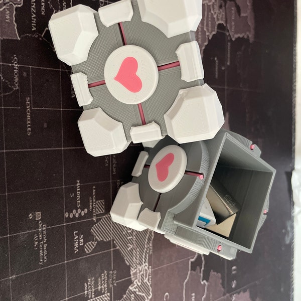Portal Companion Cube - Gift Box, Ring Box, Decor, Gaming Prop - 6 Cm ...