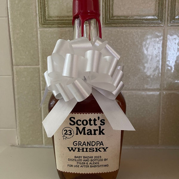 DIY Make Your Mark Custom Whisky Whiskey Label YOU Download & Print ...