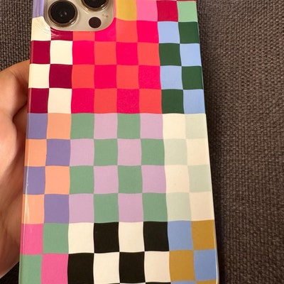 Designer Colorful Checkerboard Phone Case for Apple iPhone 15 Pro Max ...