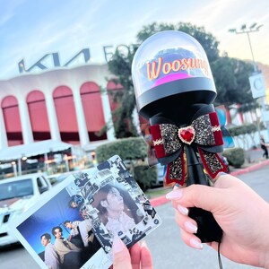 SEVENTEEN SVT Caratbong Ribbon Bow Keychain Pendant Light Stick Lanyard ...