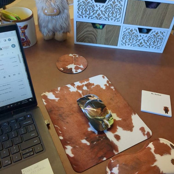 Personalized Sticky Notes Highland Cattle Design // 3x3 Inch With 50 ...