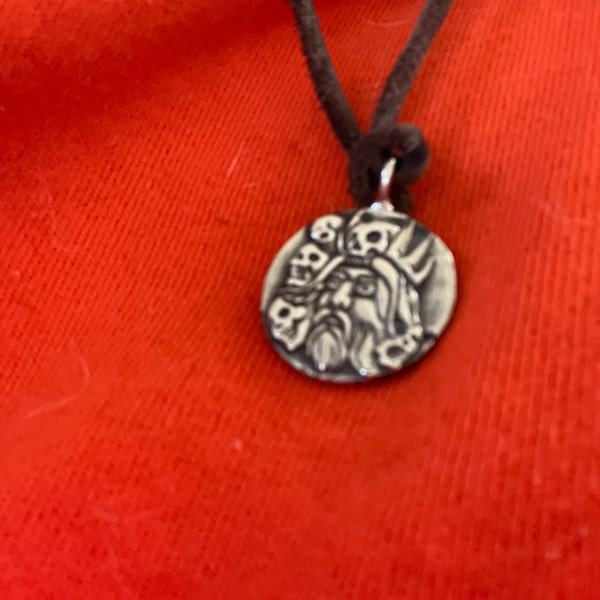 Valhalla Compass Silver Viking Jewelry, Silver Viking Coin Pendant ...