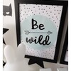 Be Wild Print Nursery Typography Poster MINT Typography - Etsy