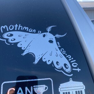 Mothman is My Co-pilot Decal | Etsy