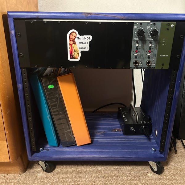 Nice-racks 2-space Studio Rack, Choose Your Depth, Choose Your Stain ...