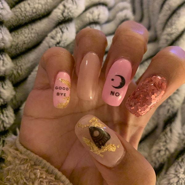 Pagan Ouija Board Witch Nail Decals Waterslide Type Mystical Magickal ...