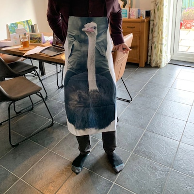 Funny Baking Apron Ostrich Novelty Cooking Chef Gift for Men - Etsy