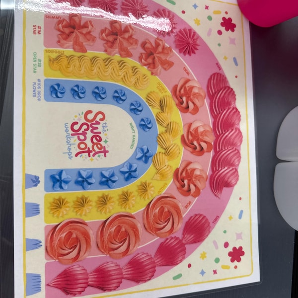 Rainbow Piping Practice Sheet XL DIGITAL DOWNLOAD - Etsy