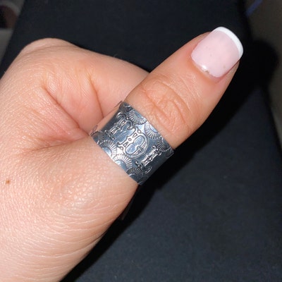 Personalized Initial Western Ring Custom Monogram Ring Country Style - Etsy