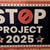 Stop Project 2025 Yard Sign Coroplast Vote Democrat Lawn Sign, Election ...