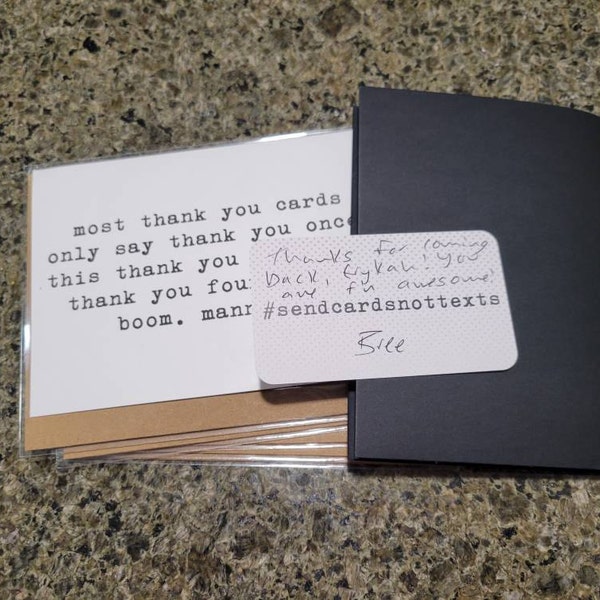 Most Thank You Cards Say Thank You Once. This Card Says Thank You 4 ...