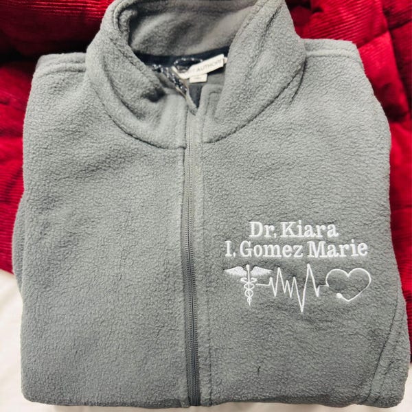 Custom Embroidered Medical Assistant Jacket, Personalized Mens Value ...