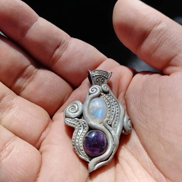 Eye of the Silver World Tree, Yggdrasil Amulet With Labradorite/ Norse ...