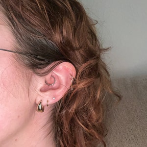 18G/20G 5mm SUPER TINY Cartilage Hoop 5mm Hinged Clicker Hoop Ultra ...