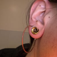 Swirl Ear Gauges Gauge & Plug Earrings Spiral Ear Gauges Saddle Plugs Gauges for Stretched Ears ...