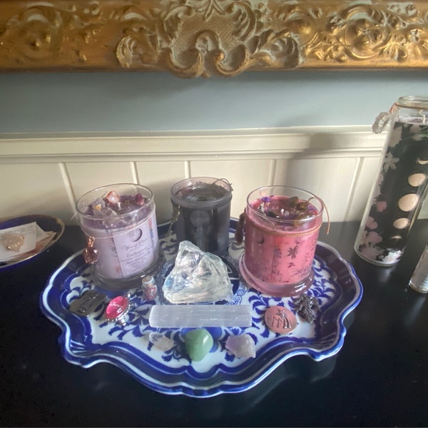 Divine Feminine Candle: Enchantress Ritual Candle With Carnelian & Rose ...