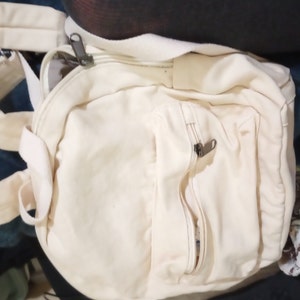 Multi Pocket 3D Canvas Crossbody Tote Bagmessenger Bagcanvas - Etsy