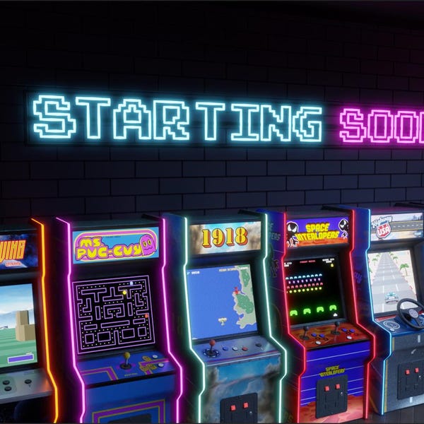 Retro Arcade 3D Animated Stream Scenes - Starting Soon, Be Right Back ...