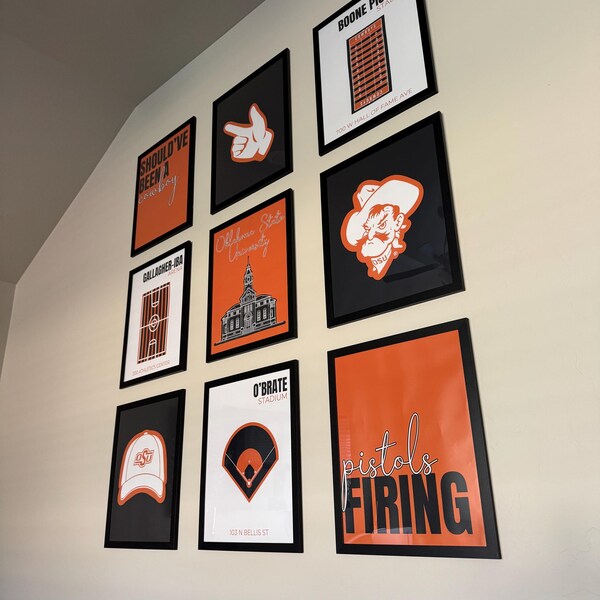 OSU Oklahoma State University Wall Print Posters - Etsy