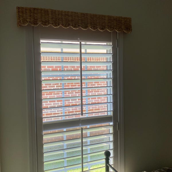 Water Hyacinth Window Pelmet, Window Cover, Natural Valance From Water ...