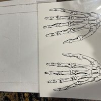 Coco Skeleton Hands Temporary Tattoos for Cosplay. Skull - Etsy Canada