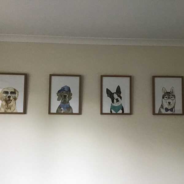 Cool Dog Prints, Boys Room Decor, Teen Boy Wall Art, Dogs Prints, Dog ...