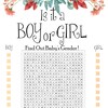 Baby Gender Reveal Word Search Game - Gender Reveal Party Game - Gender ...