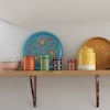 Steel Tins Enamel-coated Hand-painted Red, Green or Blue / Handmade ...