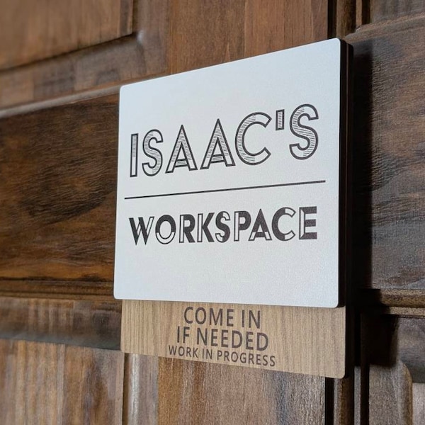 Custom Rotating Door Sign for Lawyers, Personalized Attorney Name Plate ...