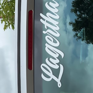 Custom Vinyl Stickers Large Personalised Car Van Laptop Campervan ...