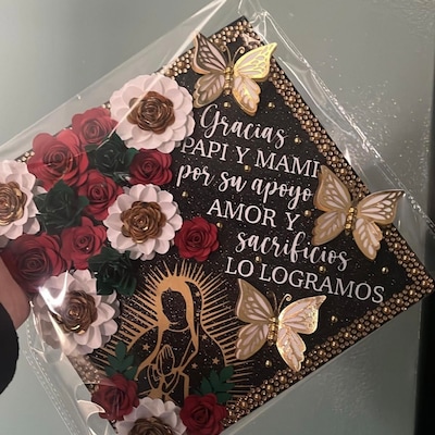 Virgin Mary Graduation Cap, Mexico Grad Topper, Graduation, First ...