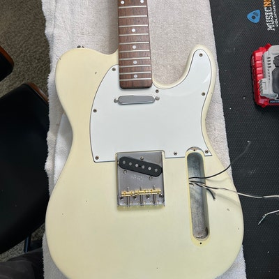 Custom Fender Tele Bridge Plate W/ Notched Flange & Modified - Etsy