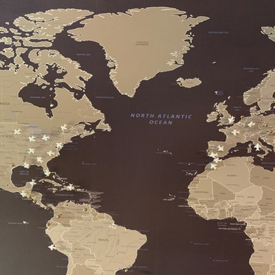 Map Tacks Pins With Flags - Etsy