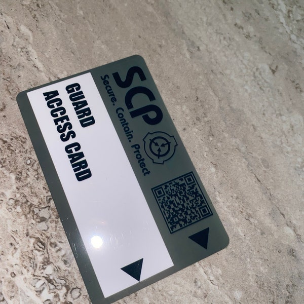 SCP Foundation Key Cards - Secret Laboratory Version - Etsy