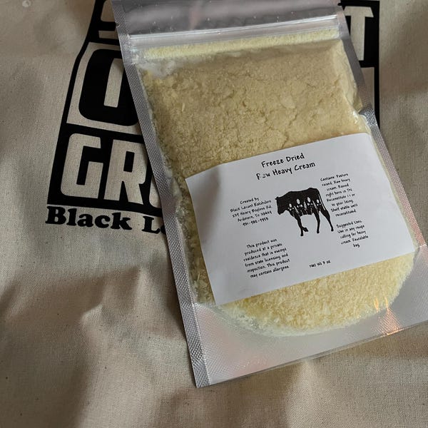 Freeze-dried Raw Heavy Cream: the Sustainable and Convenient Way to ...