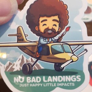 Watch Your Elbows and Knees Aviation Glossy Vinyl Sticker - Etsy