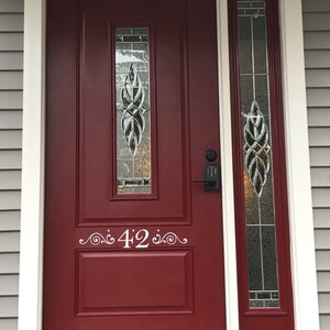 Home Address Front Door Front Door Decal Home Address - Etsy