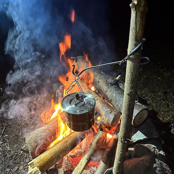 Pocket Fire Anchor. Bushcraft. Camping. Outdoor Cooking. Rucksack ...