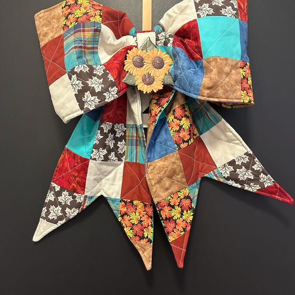 The Big Giant Reversible Quilted Bow | Beginner Friendly PDF Sewing ...