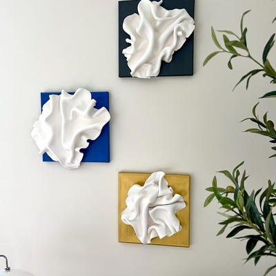 Minimalist Clay on Canvas, Wall Art, 3D Art, Decorer, Canvas Wall Art ...