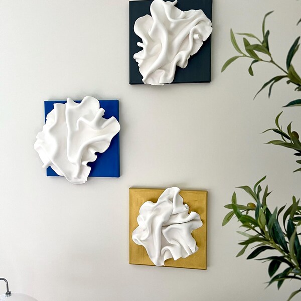 Minimalist Clay on Canvas, Wall Art, 3D Art, Decorer, Canvas Wall Art ...