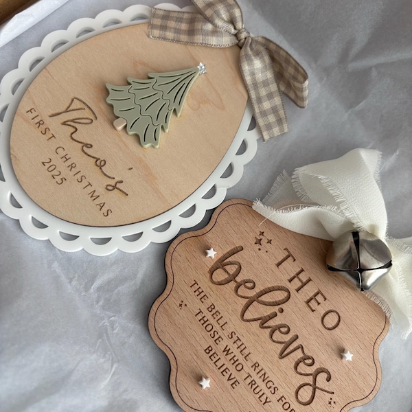 Personalised Christmas December Crate & Plaque - Etsy
