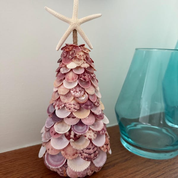 Handmade 12” Scallop Shell Tree: Coastal Christmas Decor, Sanibel ...
