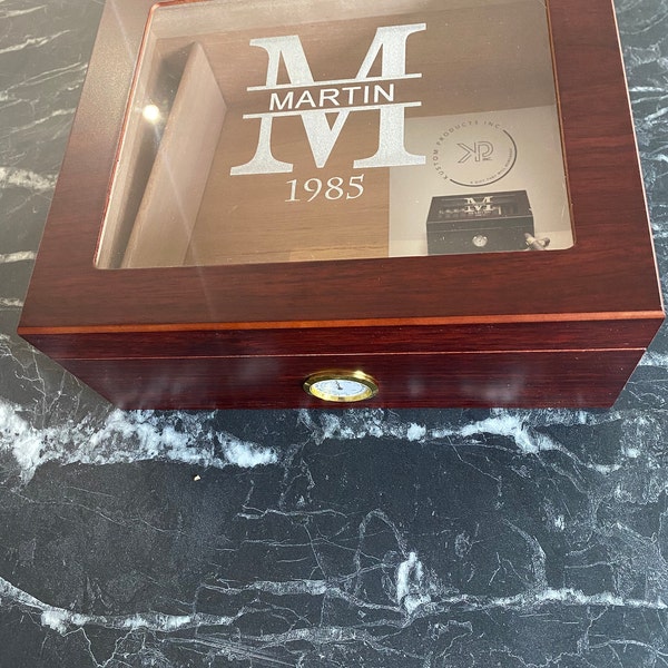 Engraved Humidor, Cigar Lighter, Personalized Cigar Humidor ...