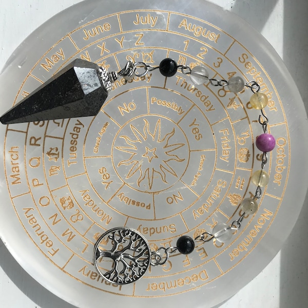 Pocket Pendulum - Dowsing , Crystal , Divination Tool , Spiritual Tool ...