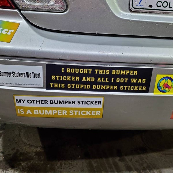 Wizard Bumper Sticker Funny, Cute Car Sticker Decals, Cursed Bumper ...