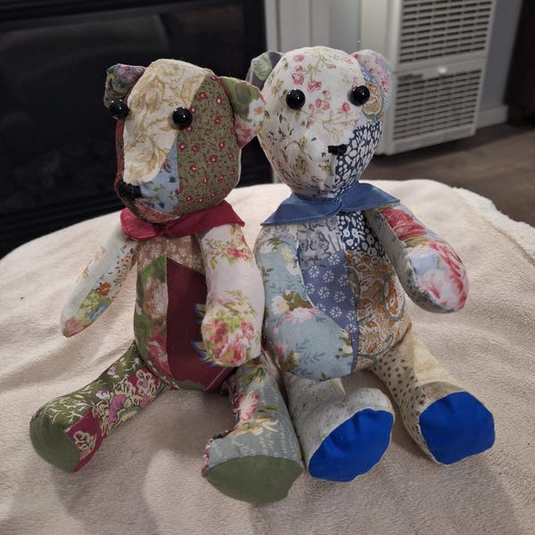 Memory Bear Pattern Simplicity A2115 Pattern Plush Sewing Pattern Memorial Bear Teddy Bear ...