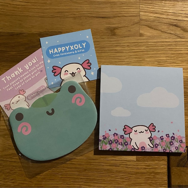 Axolotl Art Print, Animal Postcard, Square Card, Greeting Card ...