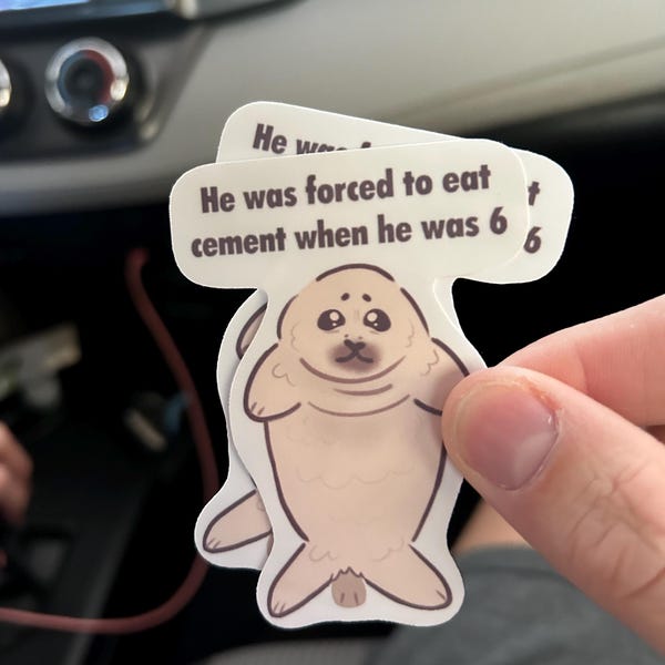 Sad Pathetic Niko Seal Sticker - Etsy